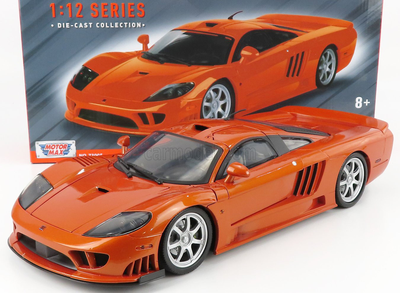 1/12 Motormax Saleen S7 Twin Turbo (Copper Orange) Diecast Car Model ...