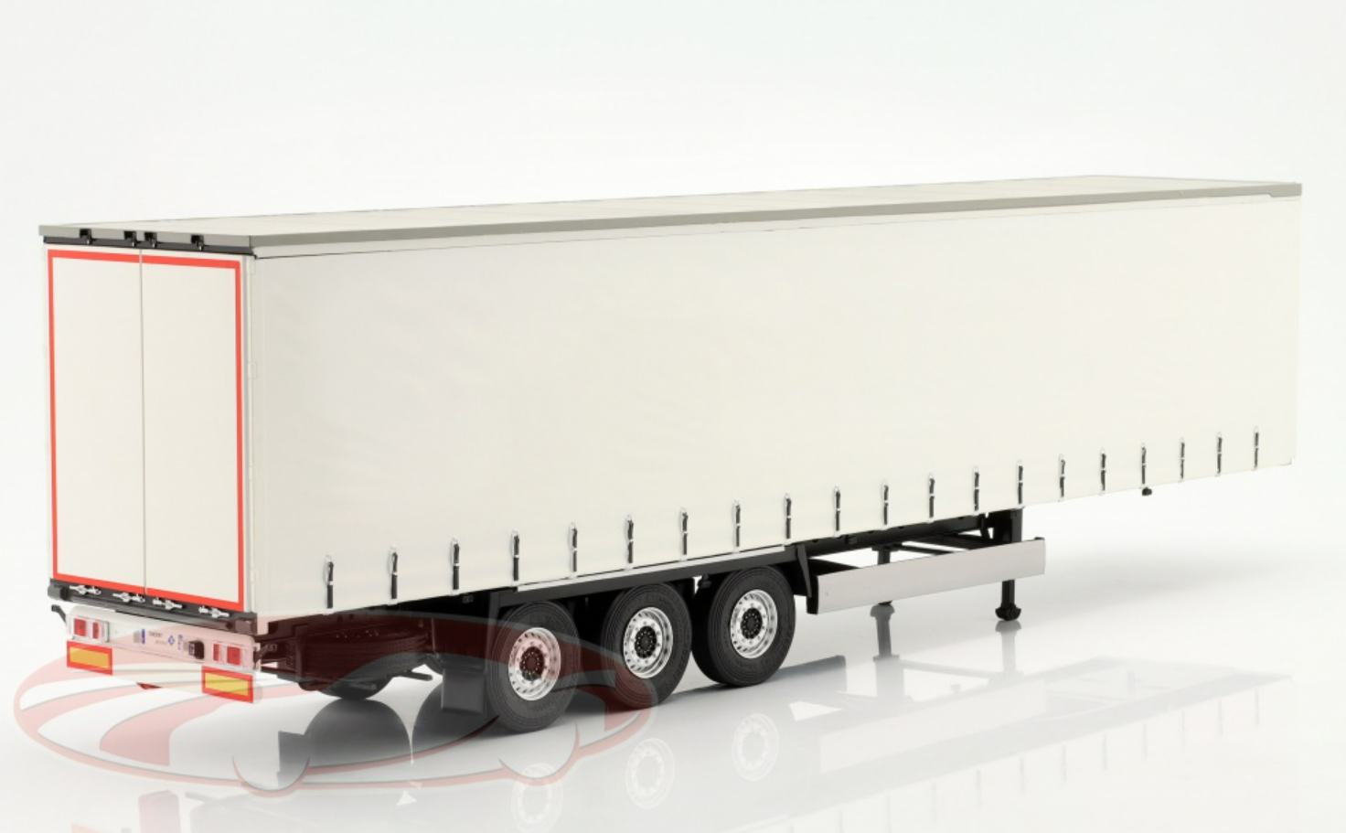 1/24 Solido 2021 Tarpaulin Trailer (White) Diecast Model - LIVECARMODEL.com