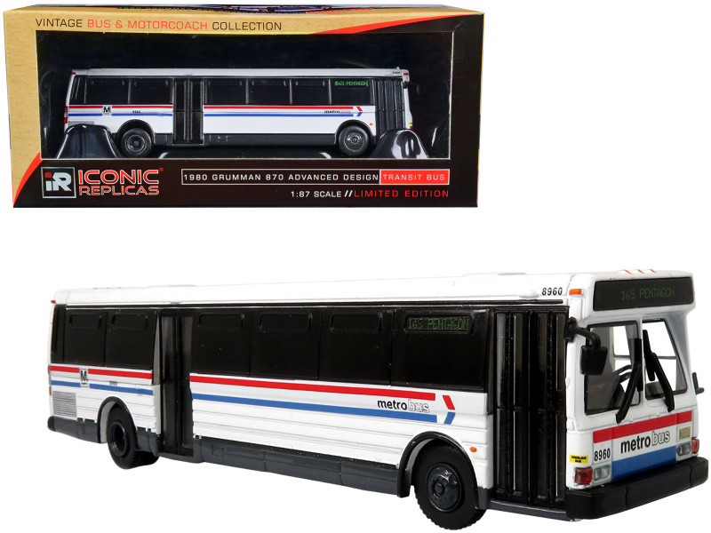 1980 Grumman 870 Advanced Design Transit Bus WMATA (Washington ...