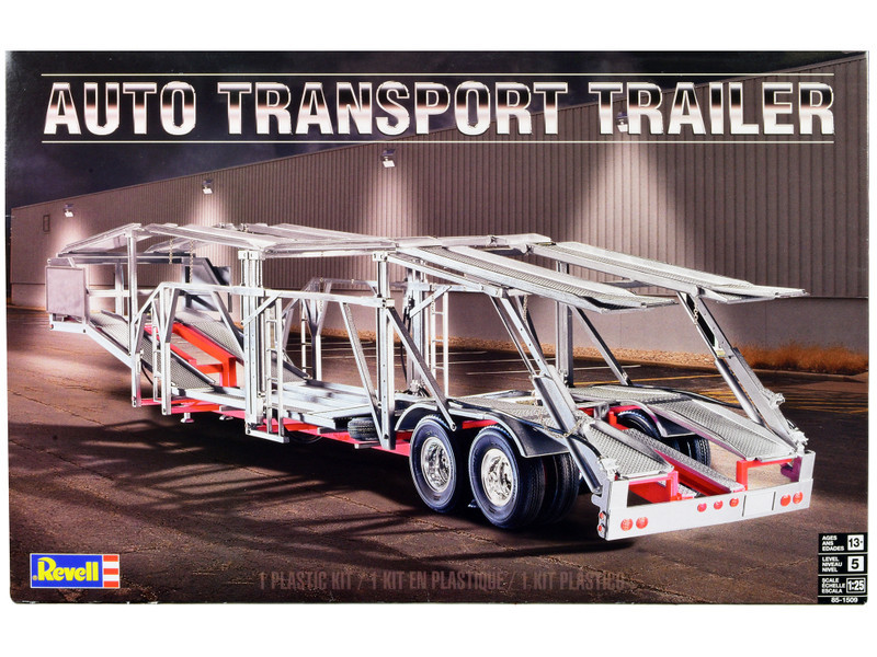 Level 5 Model Kit Auto Transport Trailer 1/25 Scale Model by Revell ...