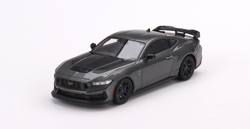 1/43 TSM Model 2024 Ford Mustang Dark Horse Carbonized Gray Resin Car ...