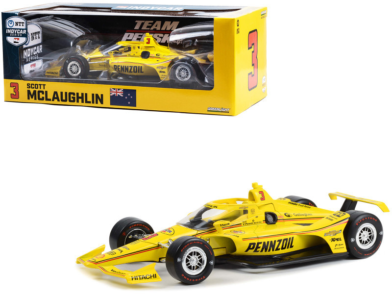 Dallara IndyCar #3 Scott McLaughlin "Pennzoil" Team Penske "NTT IndyCar ...