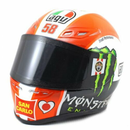 1/2 Minichamps Marco Simoncelli AGV Helmet Model Limited 999 Pieces ...