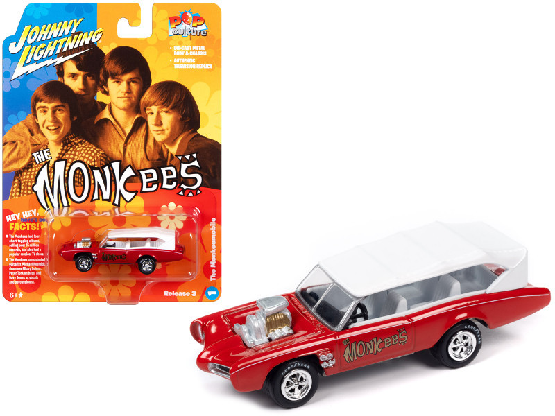 Monkeemobile Red and White "The Monkees" (1966-1968) TV Series "Pop ...