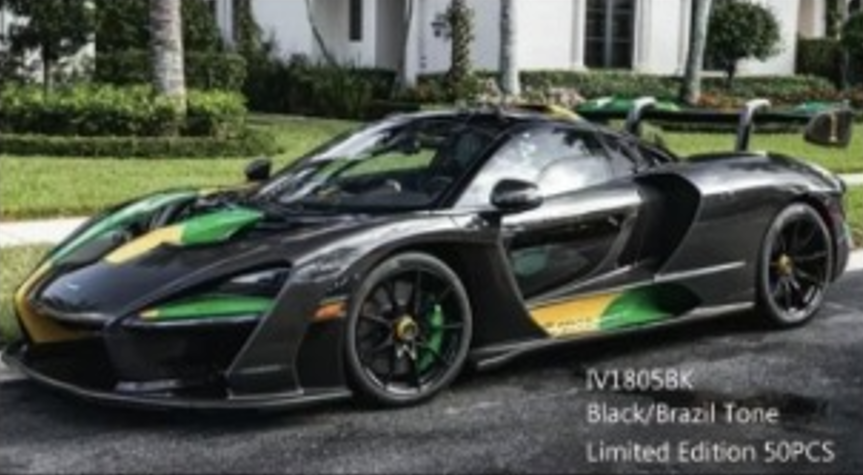1/18 Ivy McLaren Senna (Black) Resin Car Model Limited 50 Pieces ...