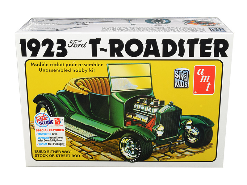 Skill 2 Model Kit 1923 Ford Model T Roadster 2 in 1 Kit 1/25 Scale ...