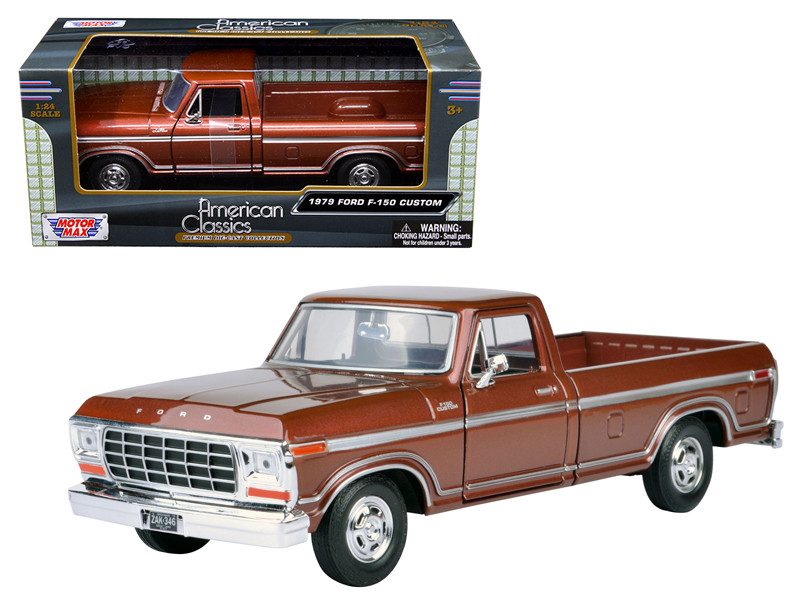 1979 Ford F-150 Pickup Truck Brown 1/24 Diecast Model Car by Motormax ...