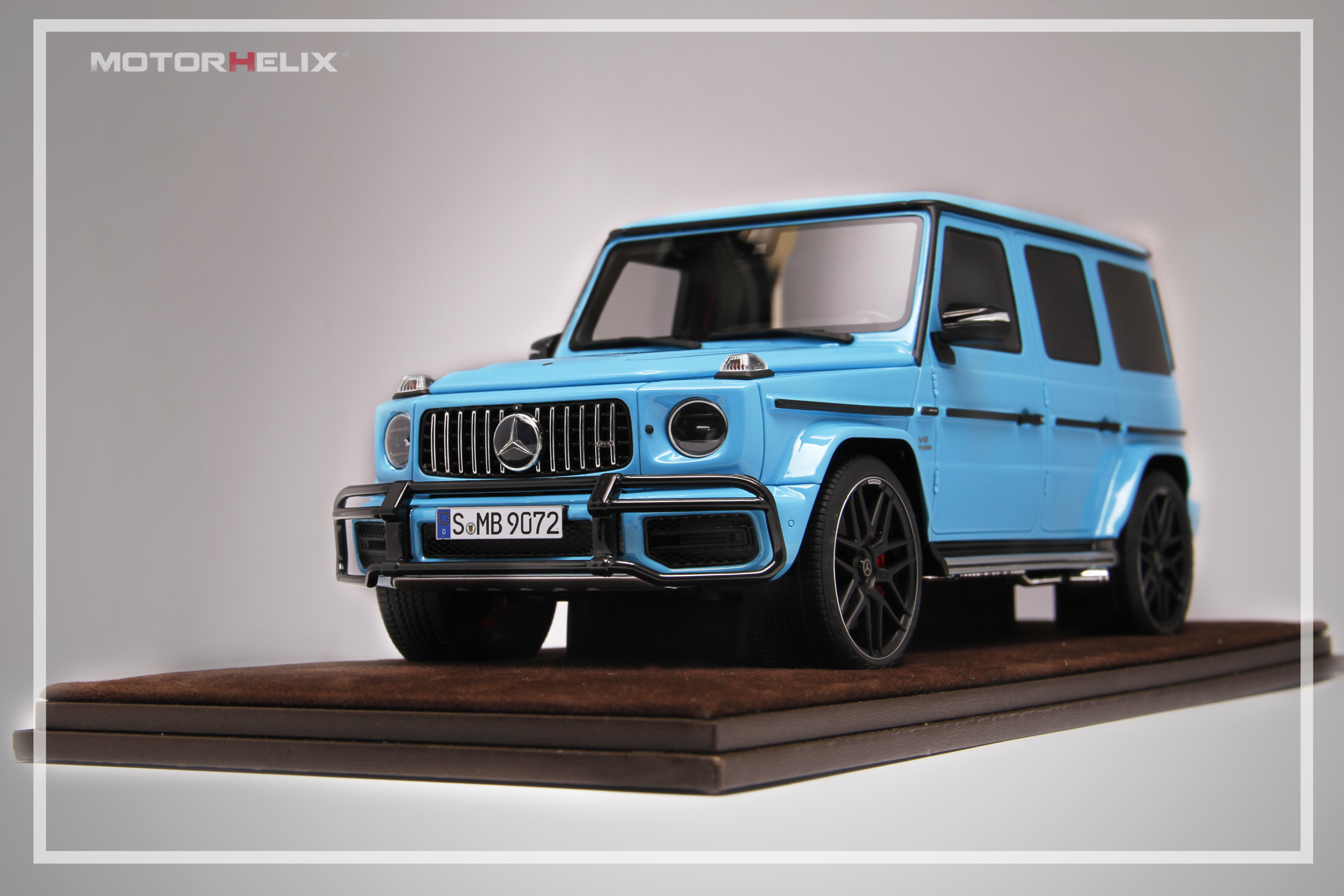 1/18 MH Motorhelix Mercedes-Benz Mercedes G63 AMG (Baby Blue) Resin Car ...