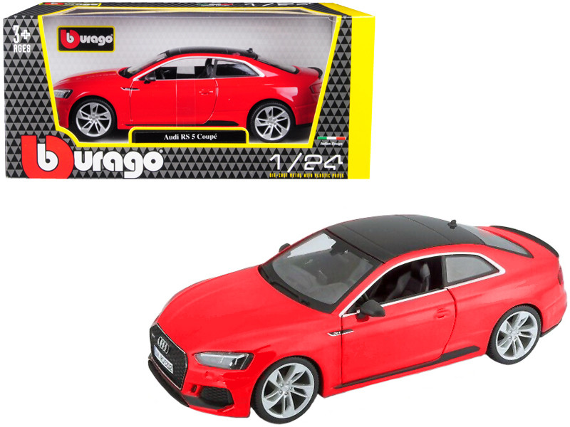 Audi RS5 RS 5 Coupe Red with Black Top 1/24 Diecast Model Car by ...