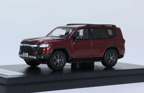 164 Lcd Toyota Land Cruiser Lc300 Gr Dark Red Diecast Car Model