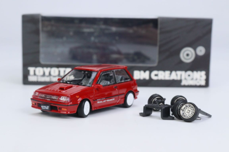1/64 BM Creations 1988 Toyota Starlet Turbo-S (EP71) Red (LHD) Car ...