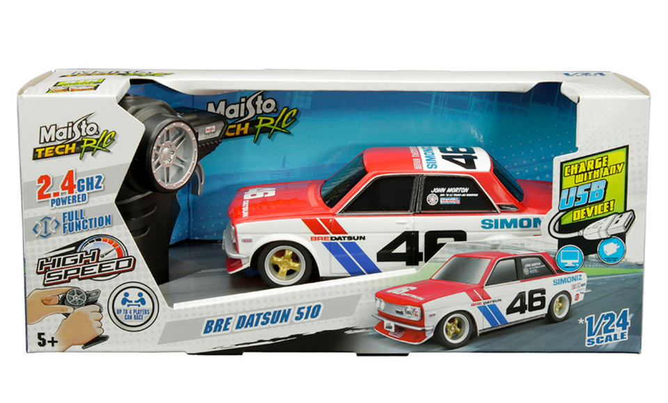 1/24 Maisto Tech R/C Remote Control BRE Datsun 510 #46 - LIVECARMODEL.com