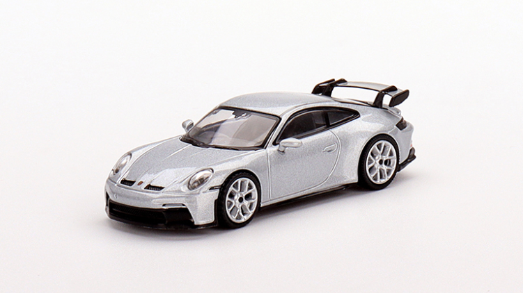 1/64 MINI GT Porsche 911 (992) GT3 GT Silver Metallic Diecast Car Model ...