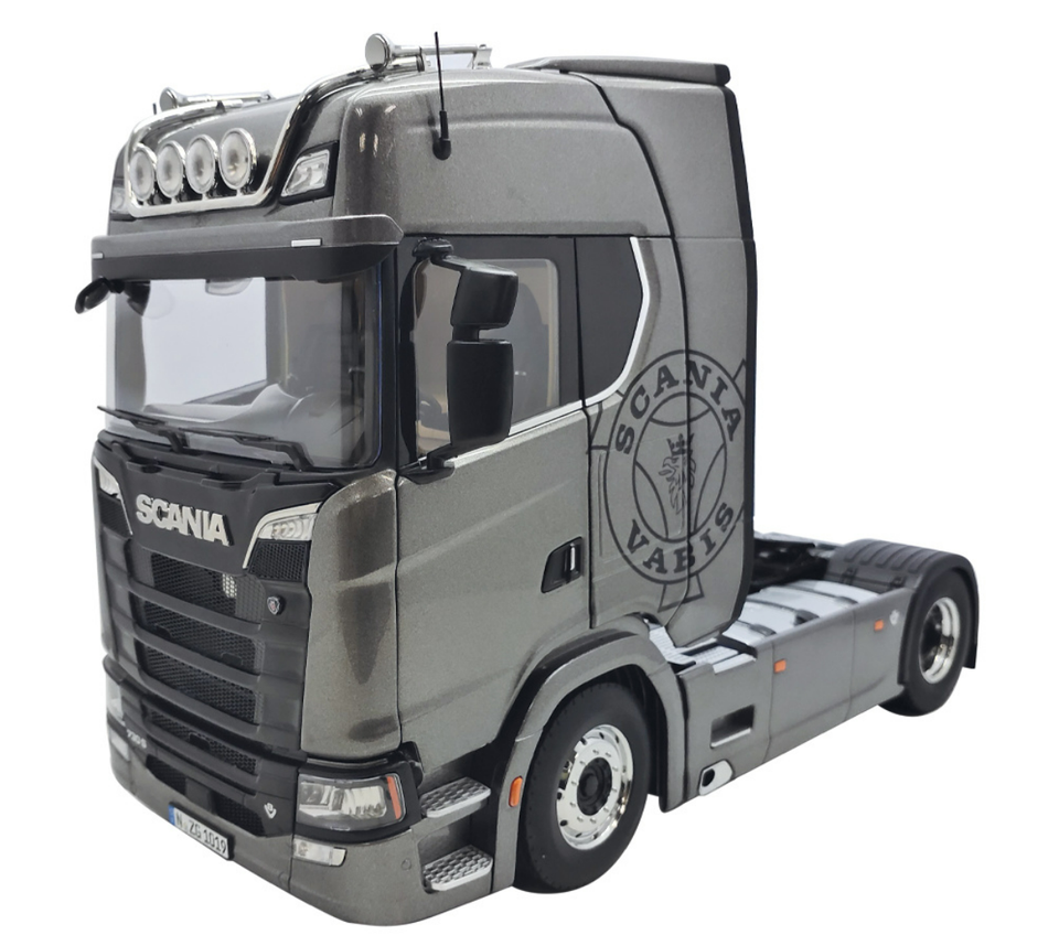 1/18 NZG Scania V8 730S 4x2 Truck Head (Grey with Vabis Decor) Diecast ...
