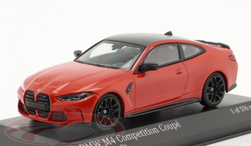 1/43 Minichamps BMW M4 Competition Coupe (G82) Toronto Red Metallic Car ...