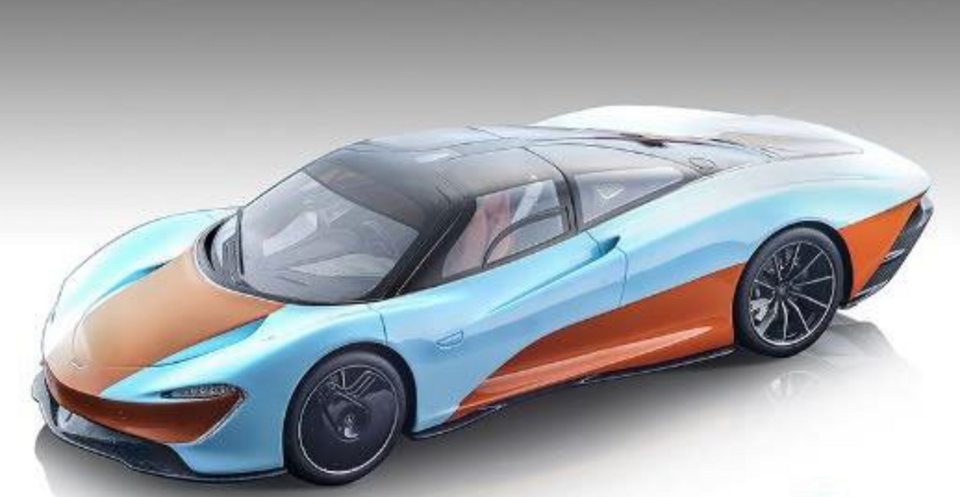 1/18 Mclaren Speedtail Light Blue/Orange 2020 Limited Edition ...