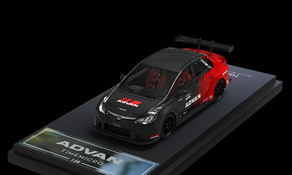 1/64 TimeMicro Honda Civic Type-R FD2 Advan Diecast Car Model ...