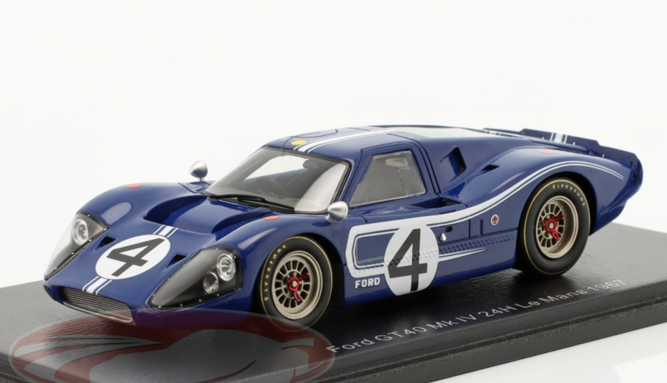 1/43 Spark 1967 Ford GT40 Mk IV #4 24h LeMans Holmann & Moody Denny ...