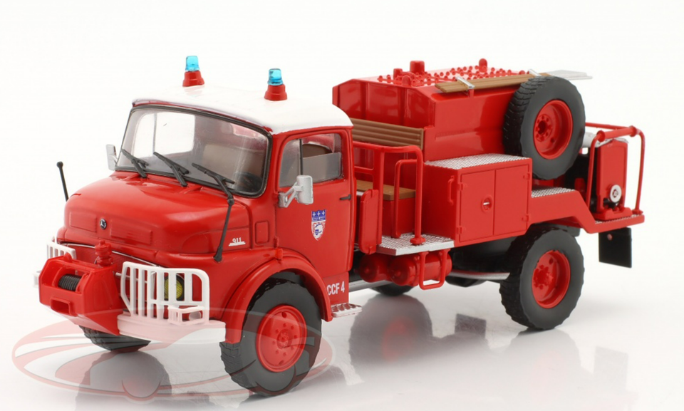 1/43 Altaya Mercedes-Benz LAF 911 Fire Department Tank Truck Red Car ...