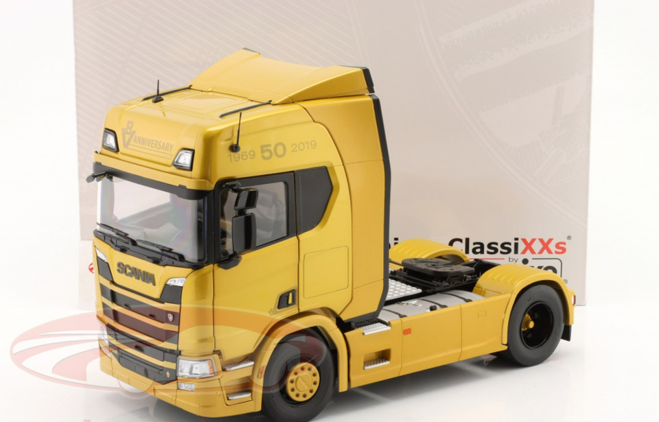 1/18 Premium Classixxs 2019 Scania R Series R500 SZM (Gold Yellow ...