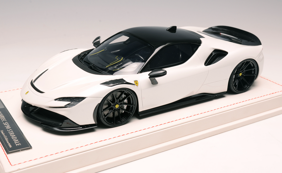 1/18 Ivy Ferrari SF90 Novitec (Pearl White) Resin Car Model Limited 88 ...