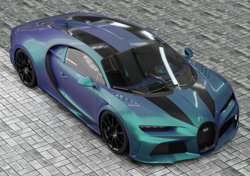 1/18 HH Model Bugatti Chiron SS Chameleon/Black (Limit 30 Pieces ...