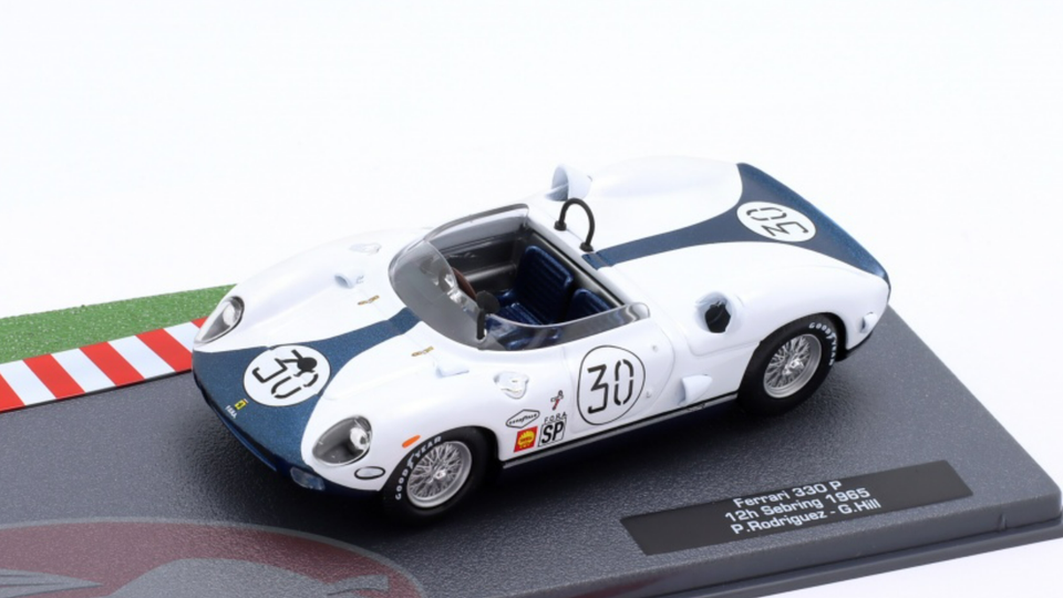 1/43 Altaya 1995 Ferrari 330 P #30 12h Sebring Mecom Racing Team Pedro ...