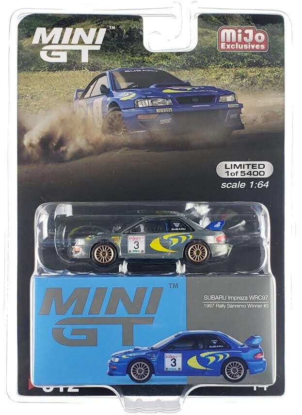 CHASE CAR 1/64 Mini GT Subaru Impreza WRC97 1997 Rally Sanremo Winner ...