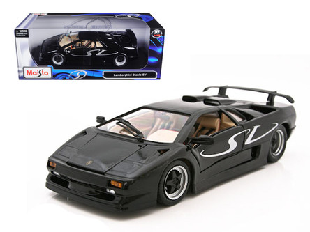 Lamborghini Diablo SV Black 1/18 Diecast Model Car by Maisto ...