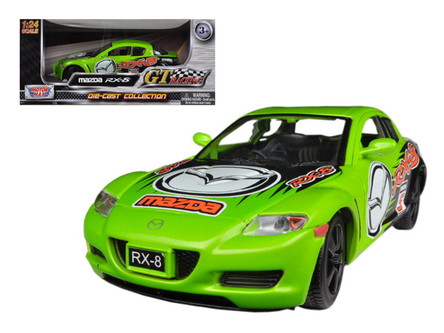 Mazda RX-8 Green #5 GT Racing 1/24 Diecast Car Model by Motormax ...