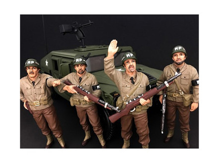 WWII Military Police 4 Piece Figure Set For 1:18 Scale Models by ...