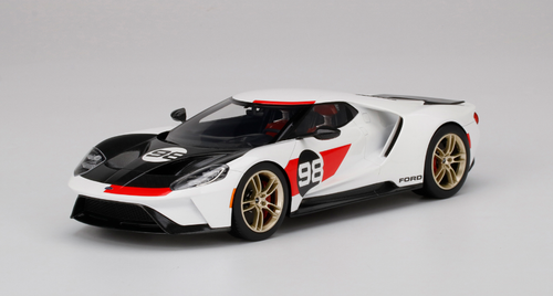 1/18 Top Speed 2021 Ford GT Heritage Edition (Resin Car Model ...