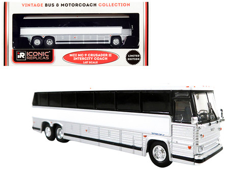 1980 MCI MC-9 Crusader II Intercity Coach Bus Blank White and Silver ...