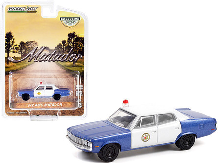 1972 AMC Matador Blue Metallic and White "Colonial City Police" "Hobby ...