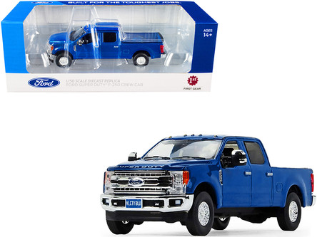 Ford F-250 Super Duty Pickup Truck Velocity Blue Metallic 1/50 Diecast ...