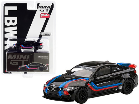 1/64 Mini GT BMW M4 LB Works Black with M Stripes Diecast Car Model ...