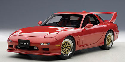 1/18 AUTOart Mazda ɛ̃fini RX-7 RX7 (FD) Tuned Version (Vintage Red ...