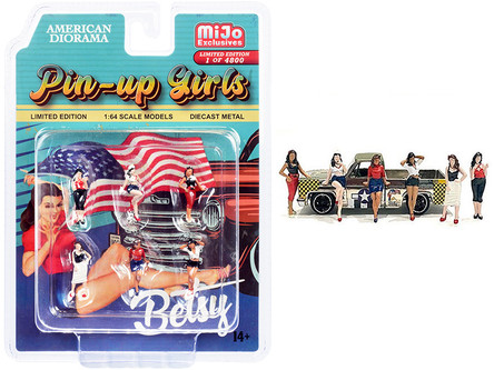 "Pin-Up Girls" 6 piece Diecast Figurines Set Limited Edition to 4800 ...