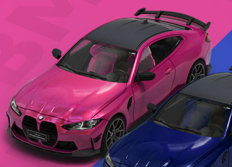 1/64 Time Micro BMW M4 G82 (2020-Present) Pink Car Model - LIVECARMODEL.com