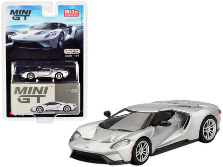 1/64 Mini GT Ford GT (Ingot Silver Metallic) Limited Edition Diecast ...