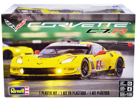 Level 4 Model Kit Chevrolet Corvette C7.R 1/25 Scale Model by Revell ...