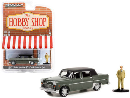 1982 Checker Marathon A12-E Gray with Black Top and Driver in Suit ...