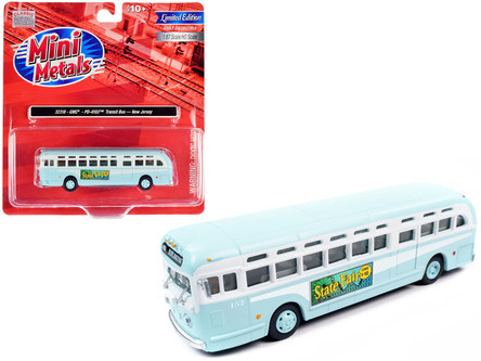 GMC PD-4103 Transit Bus #152 Light Blue "Burlington New Jersey" 1/87 ...