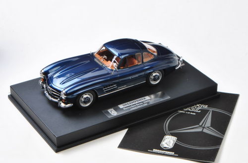 1/18 DreamPower Mercedes-Benz Mercedes MB 300 SL 300SL (Blue) Car Model ...