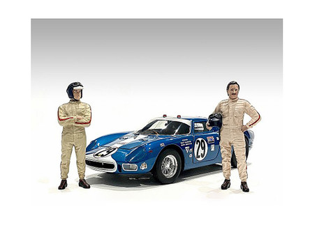 "Racing Legends" 60's Figures A and B Set of 2 for 1/18 Scale Models by ...