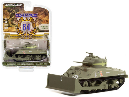 1944 M4 Sherman Tank with Bulldozer Pusher Blade #6 "U.S. Army World ...