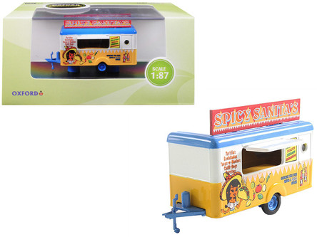 Mobile Food Trailer "Spicy Sanita's" 1/87 (HO) Scale Diecast Model by ...