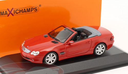 1/43 Minichamps 2001 Mercedes-Benz SL-Class (R230) (Red) Car Model ...