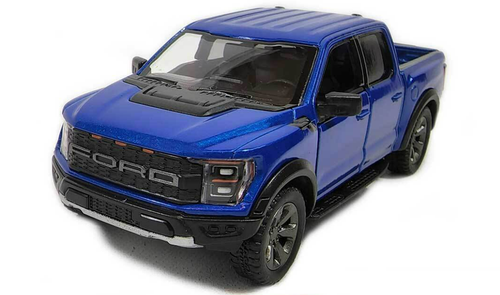 1/46 2022 Ford F-150 Raptor (Blue) Diecast Car Model - LIVECARMODEL.com