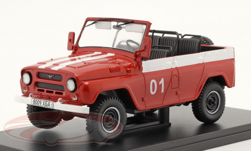 1/24 Hachette 1972 UAZ 469B Fire Department Livery Car Model ...